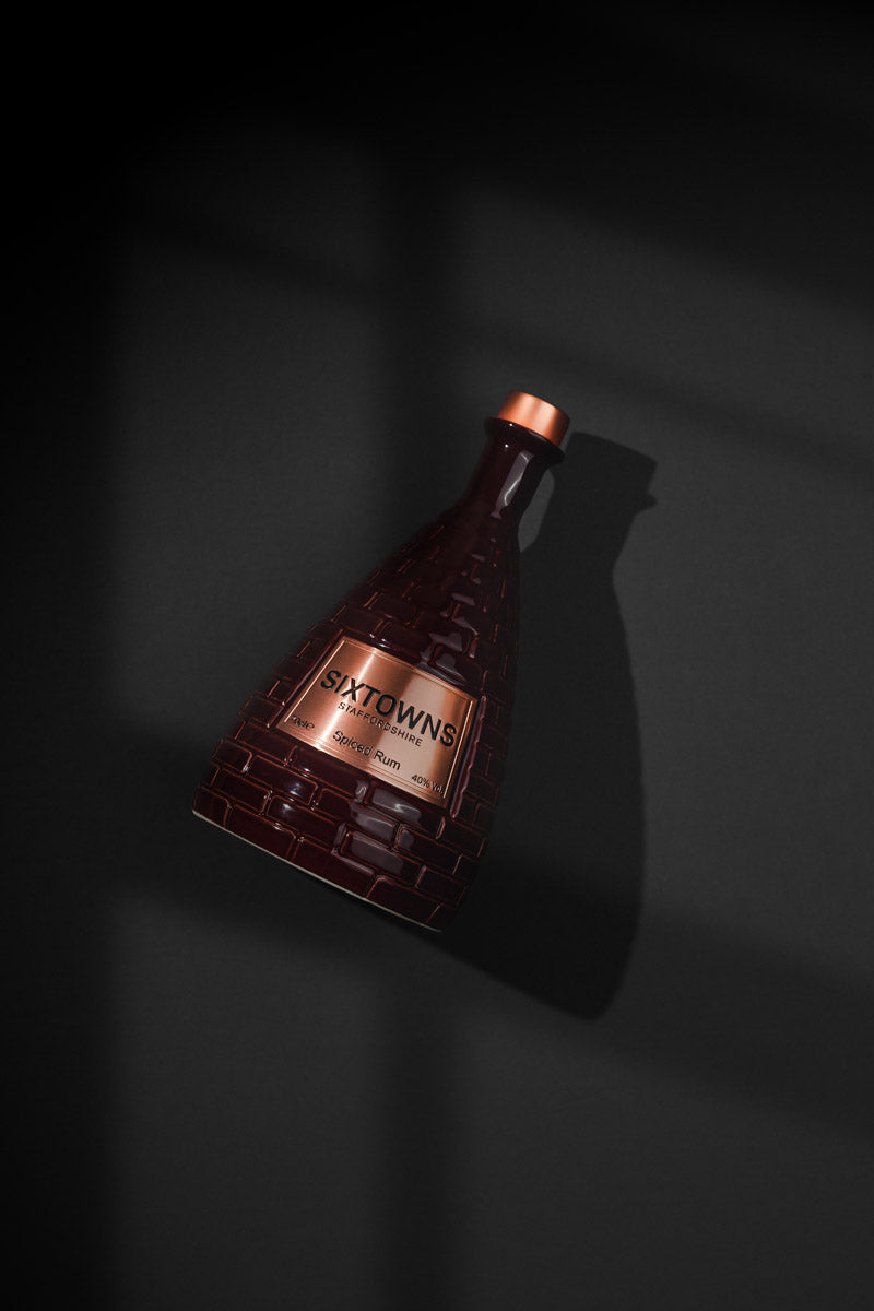SIXTOWNS Spiced Rum | Premium 70cl Ceramic Bottled Rum
